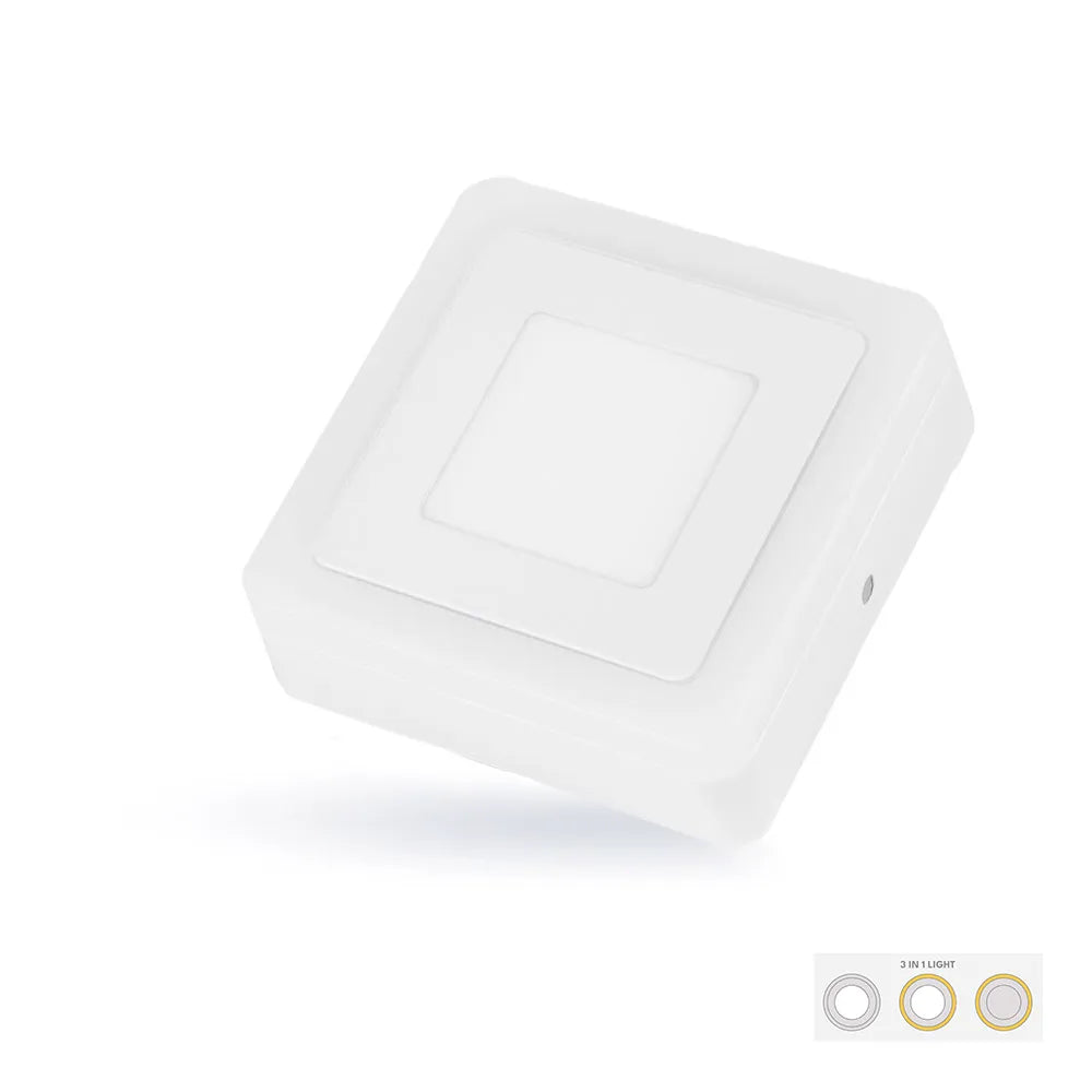 SANYING LED CEILING LIGHT SQUARE 6+3W – Sonee Hardware