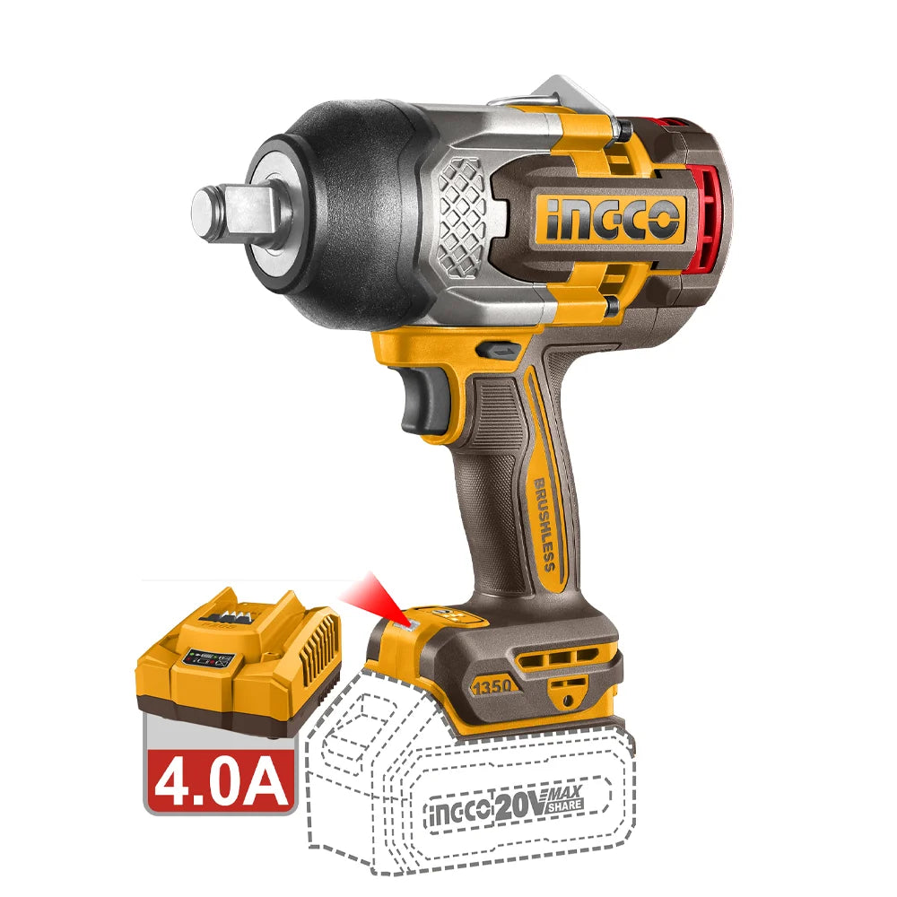 Ingco Cordless Impact Wrench CIWLI20135 – Sonee Hardware