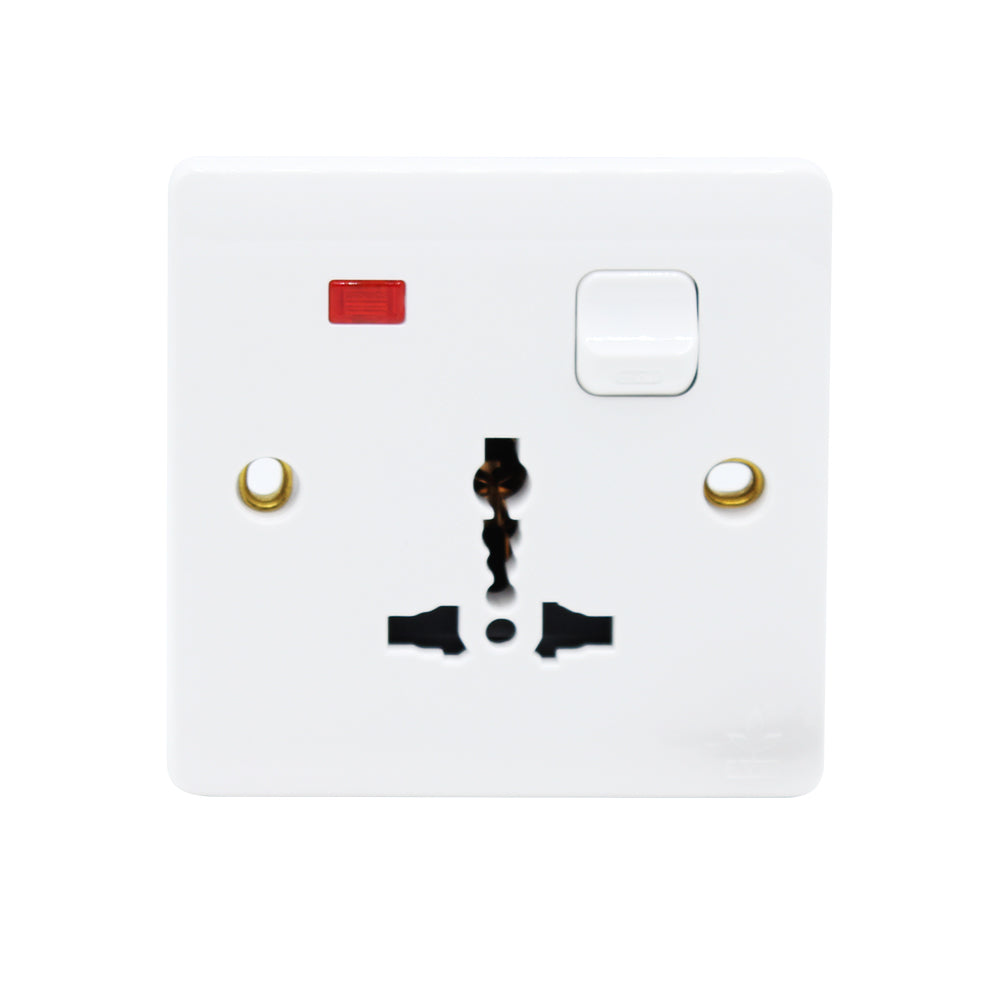 Trilif 1 Gang Universal Socket Outlet 13A – Sonee Hardware